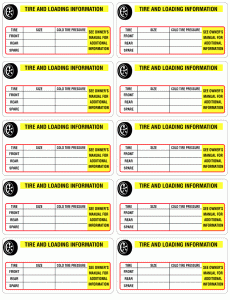 Tire Label Template – Buy Manufacturer Certificate of Origin's
